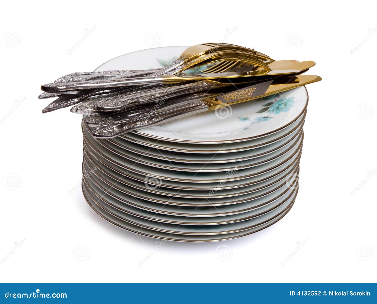 Stack of dishware stock photo. Image of dessert, background - 4132592