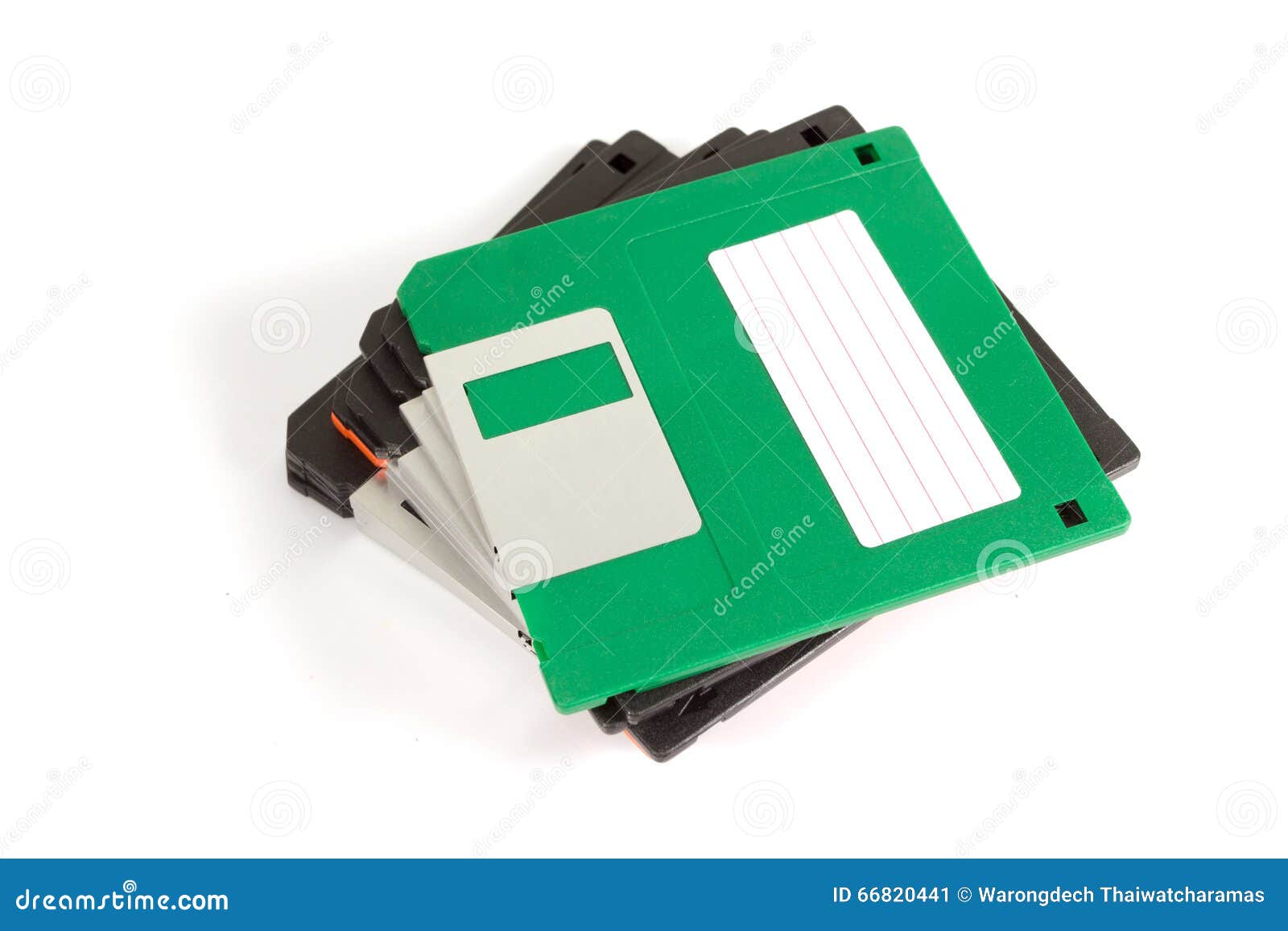 Stack of Diskettes Isolate on White Background Stock Image - Image of ...