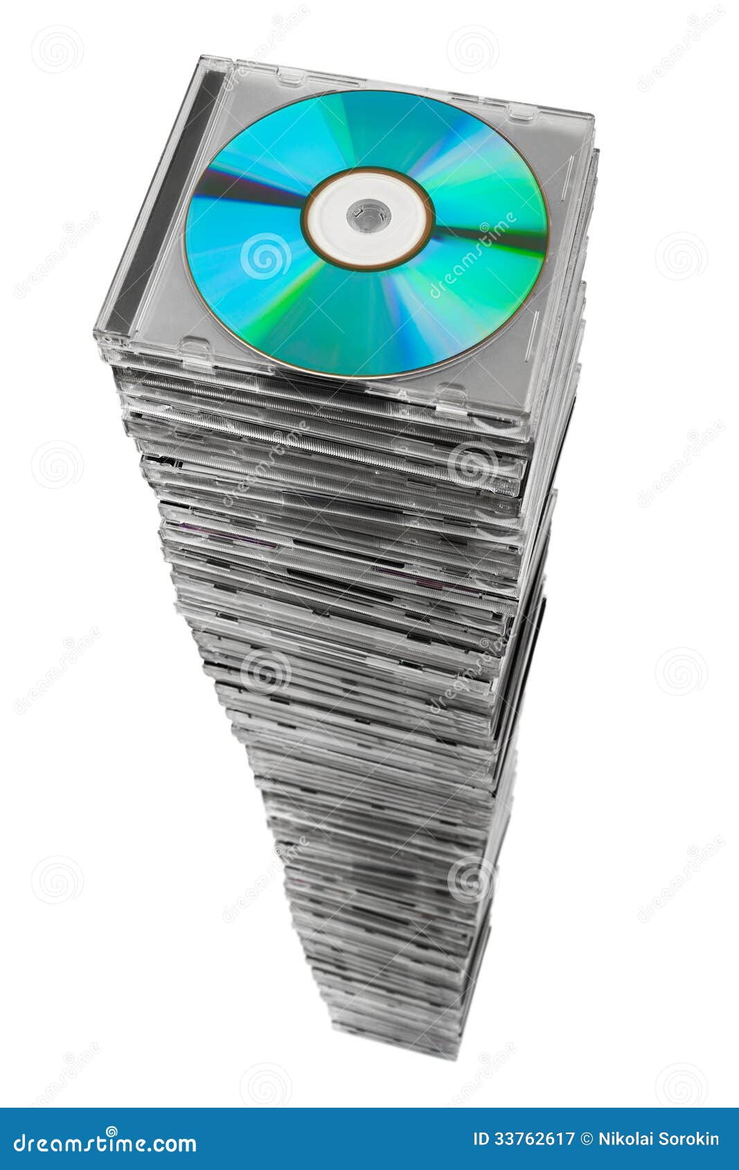 Stack of disks stock image. Image of isolated, group - 33762617