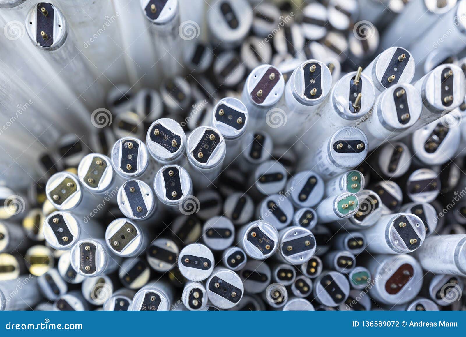 Stack of Disused Neon Lamp Tubes Stock Photo - Image of natural ...