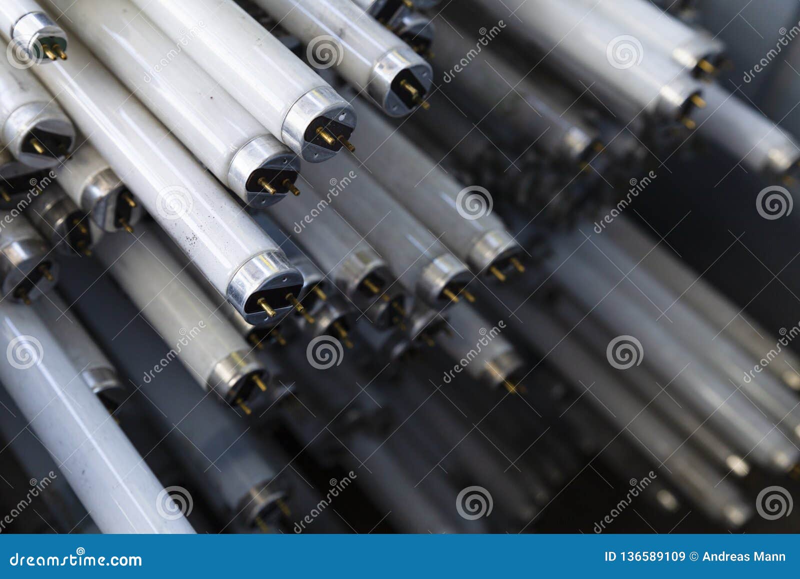 Stack Of Disused Neon Lamp Tubes Royalty-Free Stock Photo ...