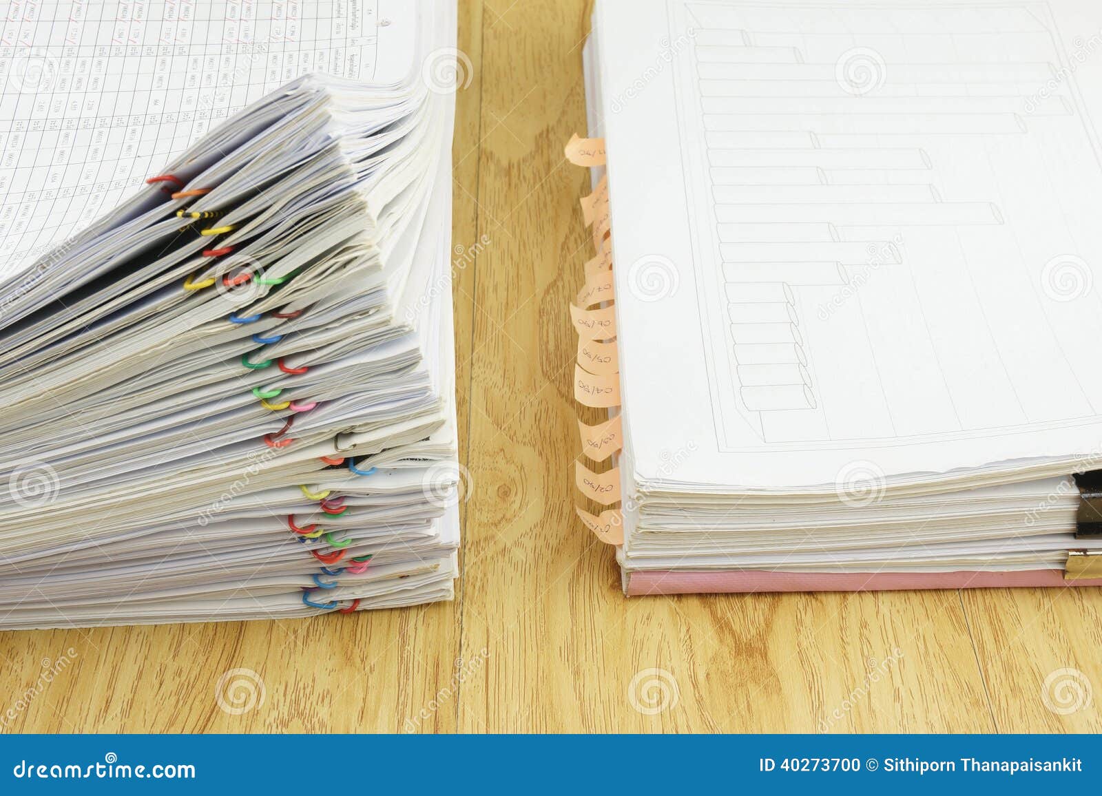 Stack Document Of Account Include Index Sales And Receipt Stock Photo ...