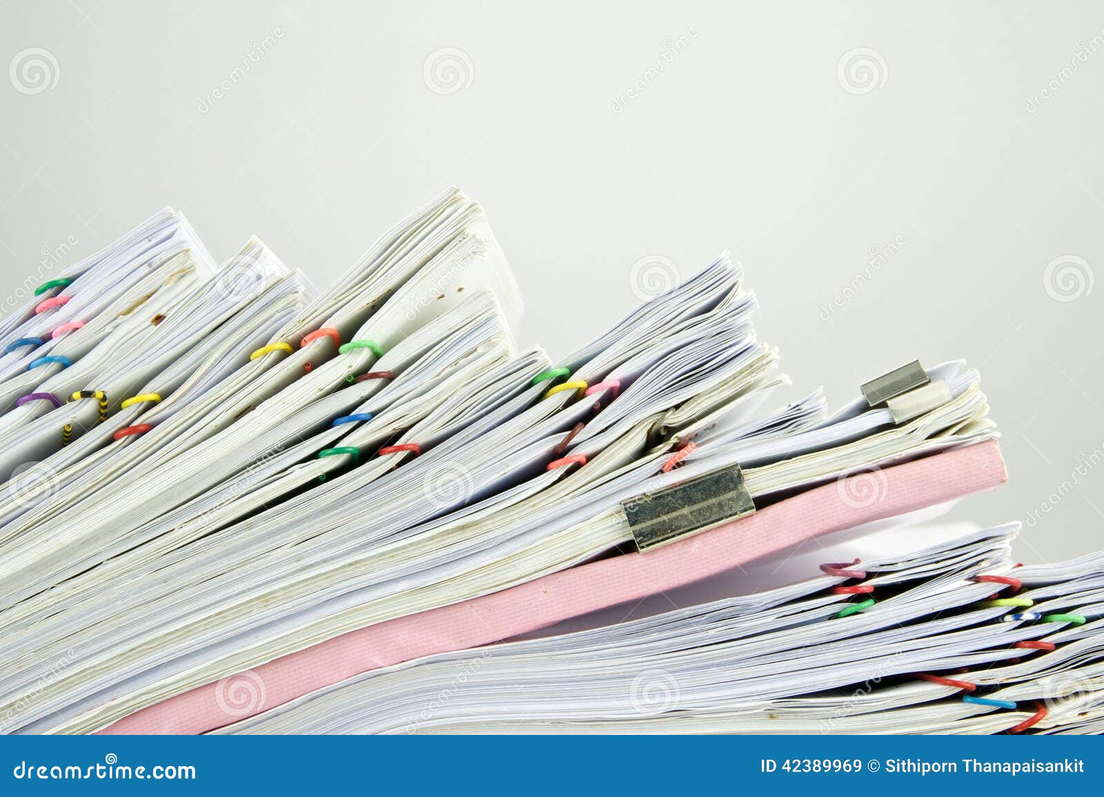 Stack Document of Account Overload Stock Image - Image of printing ...