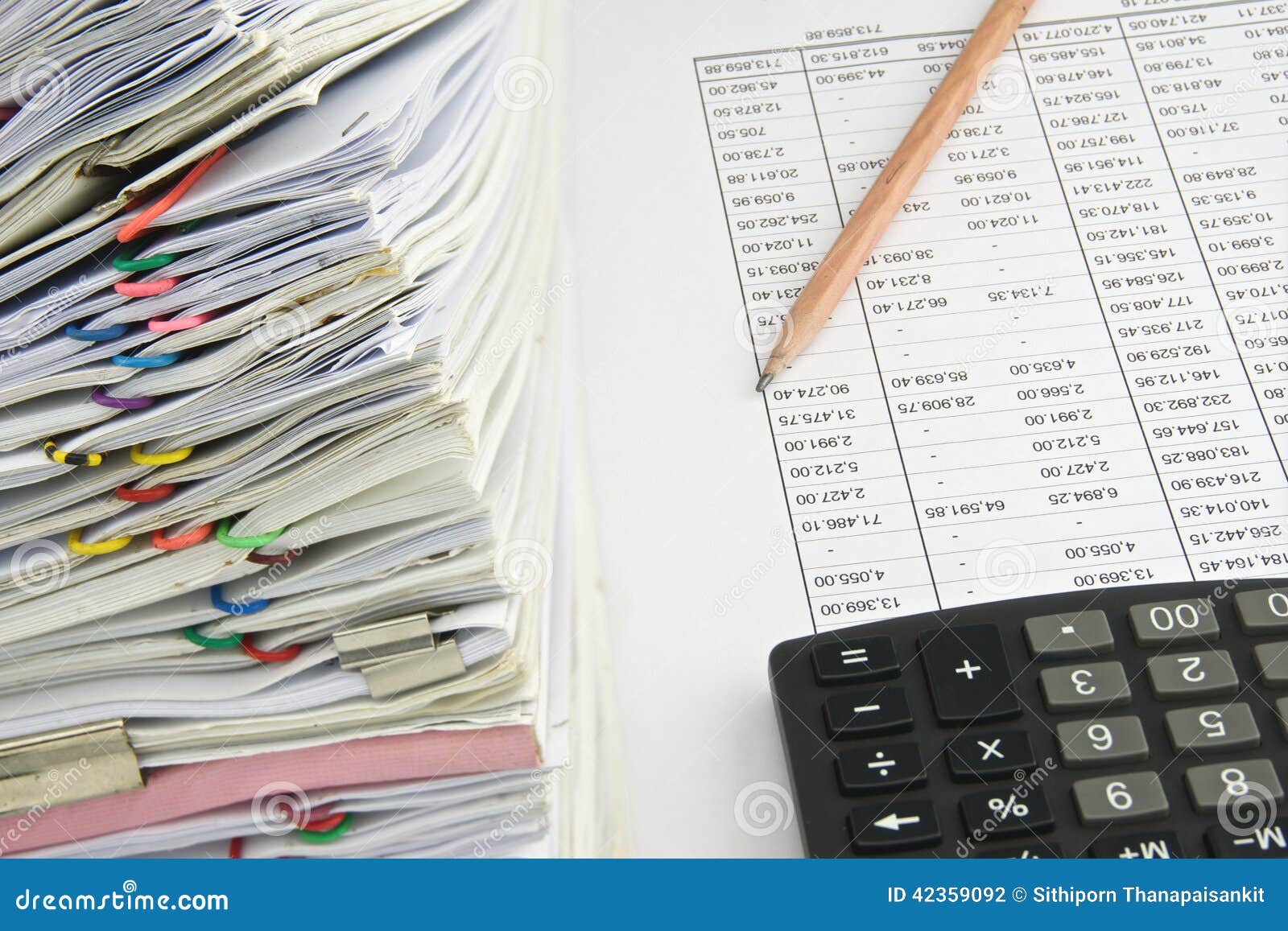 Stack Document of Account Sales and Receipt on Finance Account Stock ...