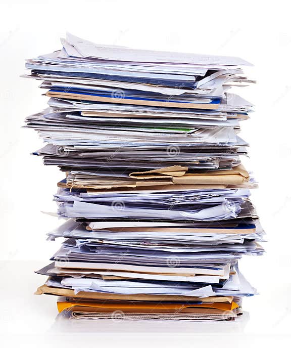 Stack of documents stock image. Image of organize, documentation - 18599939