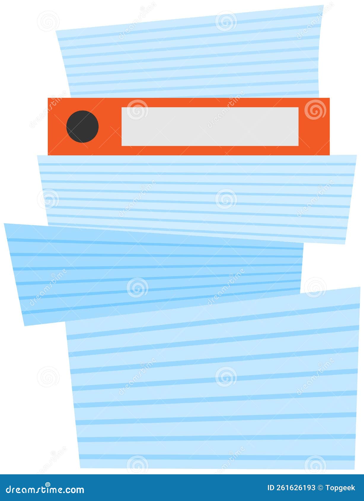 Stack of Documents and Assignments on Folder. Paper Sheets with Tasks ...