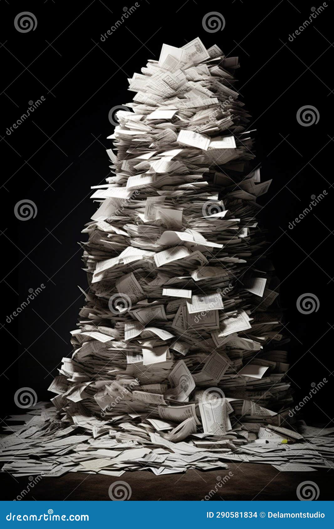 Stack_of_documents_or_files_heap_overload_of_1690864035155_1 Stock ...