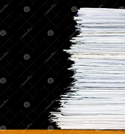 Stack of Documents or Files, Overload of Paperwork Stock Image - Image ...