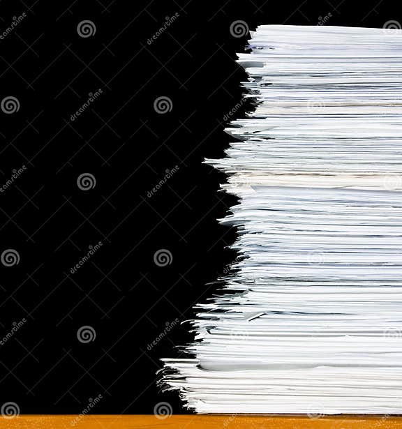 Stack of Documents or Files, Overload of Paperwork Stock Image - Image ...
