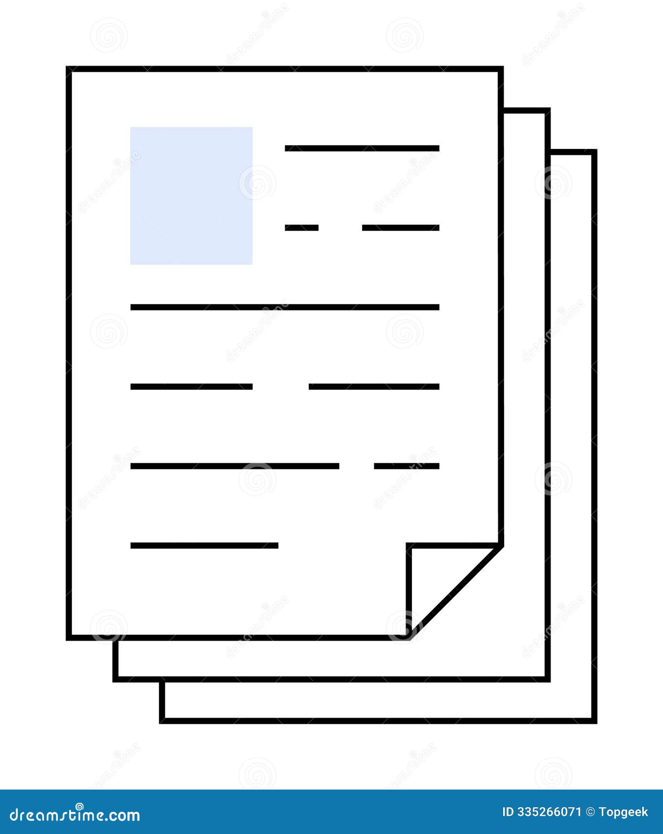 Documents Section Pages Layouts Templates Cartoon Vector ...