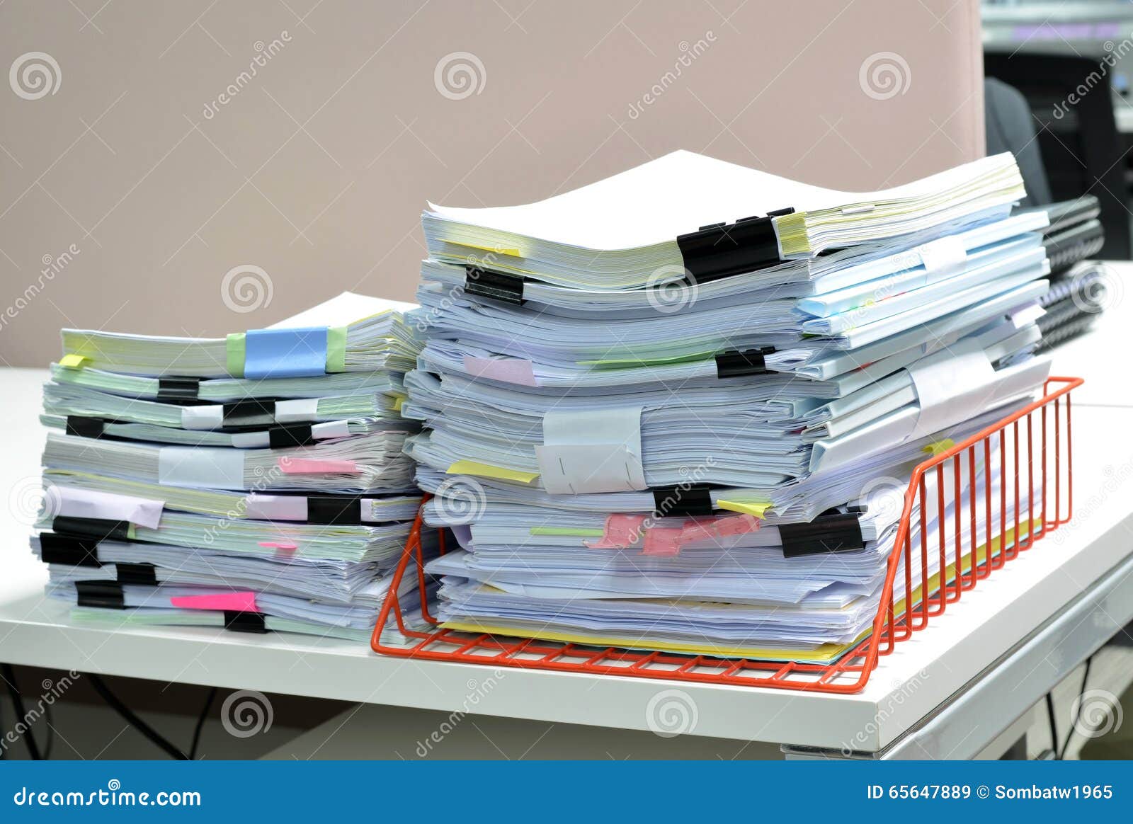Stack of Documents stock image. Image of information - 65647889