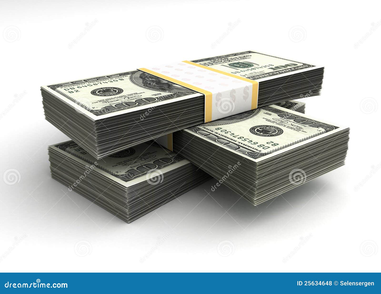 Stack of Dollar stock illustration. Illustration of generated - 25634648