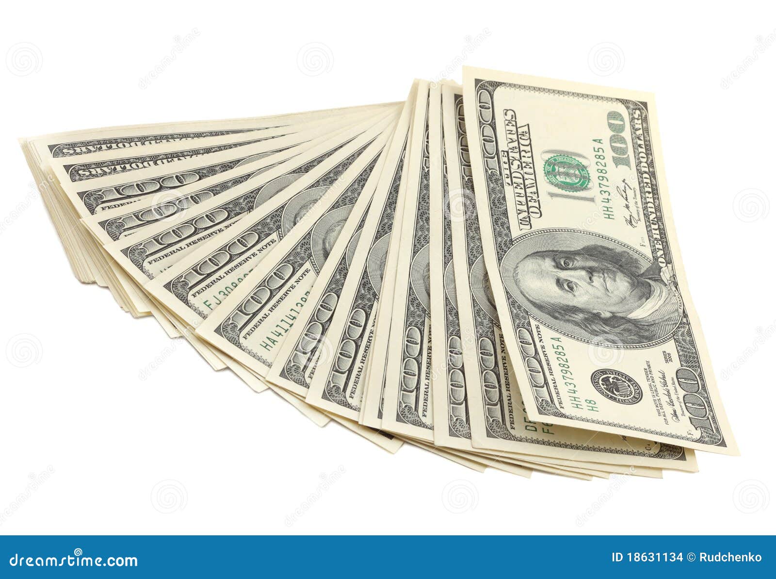 Stack of dollar banknote stock photo. Image of banking - 18631134