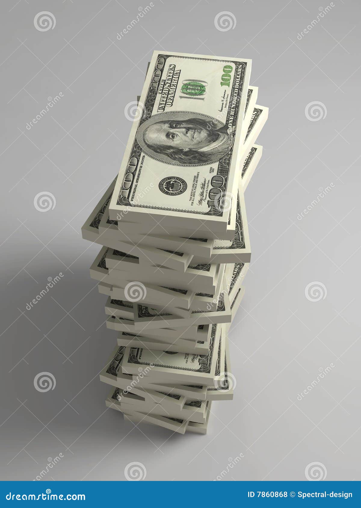 Stack of Dollar Bills stock illustration. Illustration of bill - 7860868