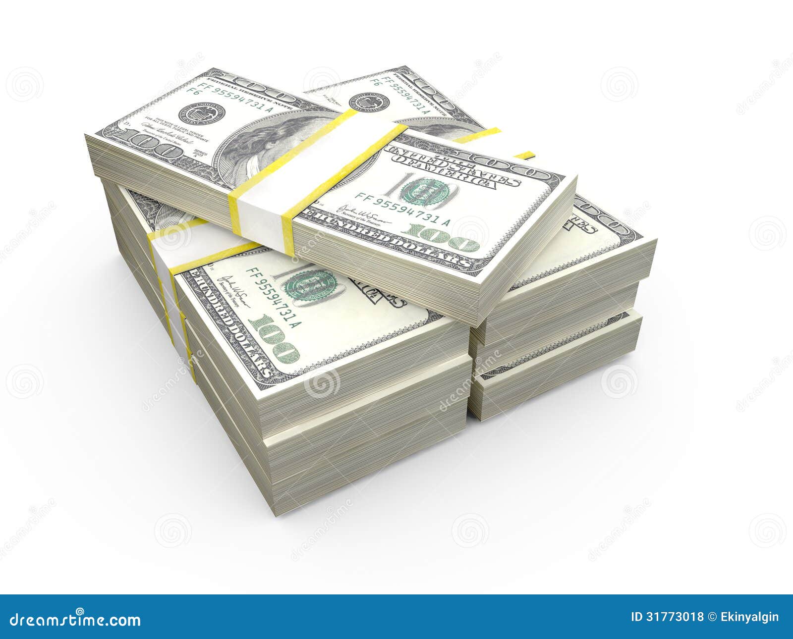 Stack of Dollar Bills stock photo. Image of stack, banknote - 31773018