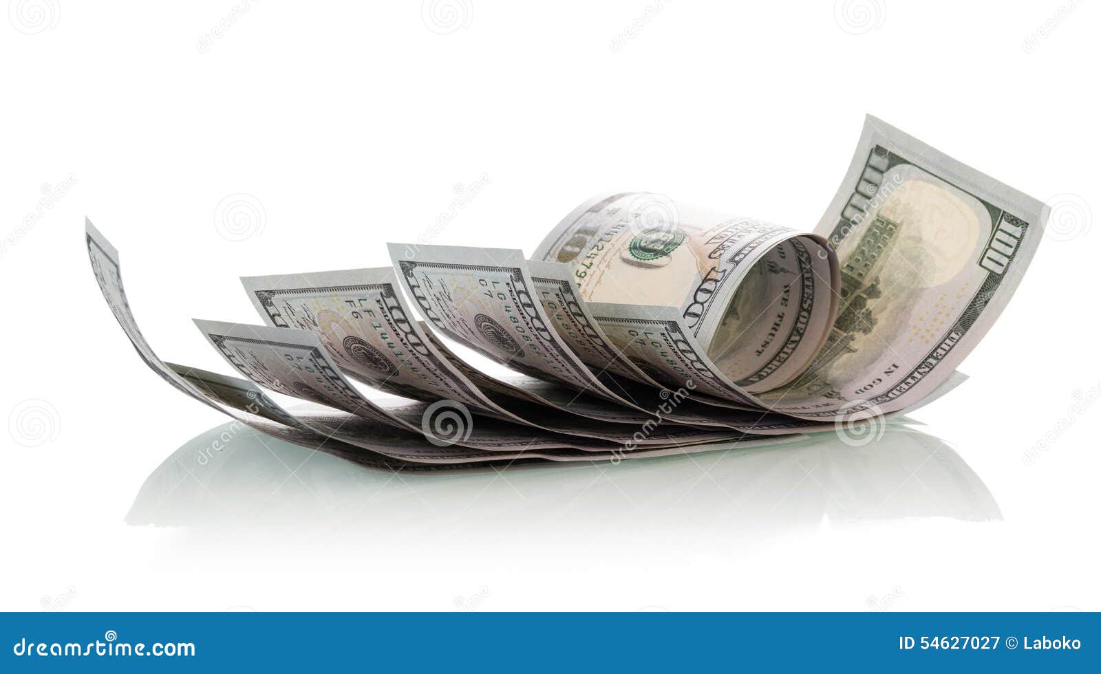 Stack of dollar bills stock image. Image of collection - 54627027