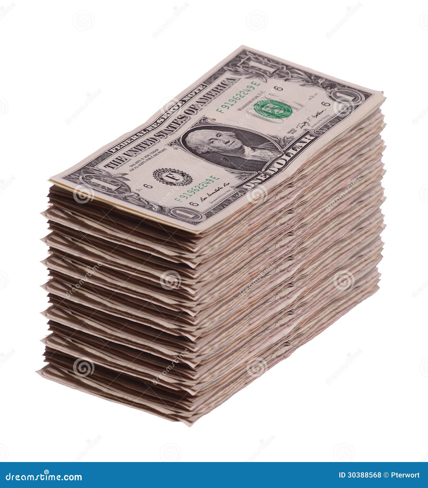 Stack of dollar notes stock photo. Image of market, group - 30388568