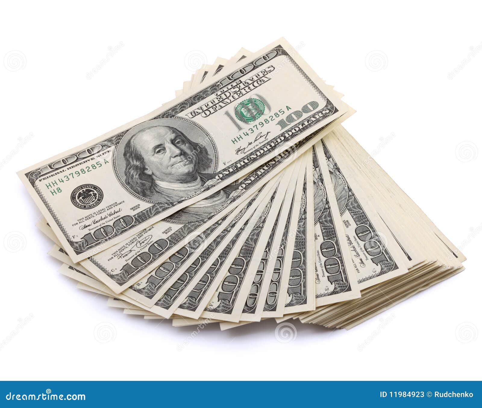 Stack of dollars stock image. Image of sign, banking - 11984923