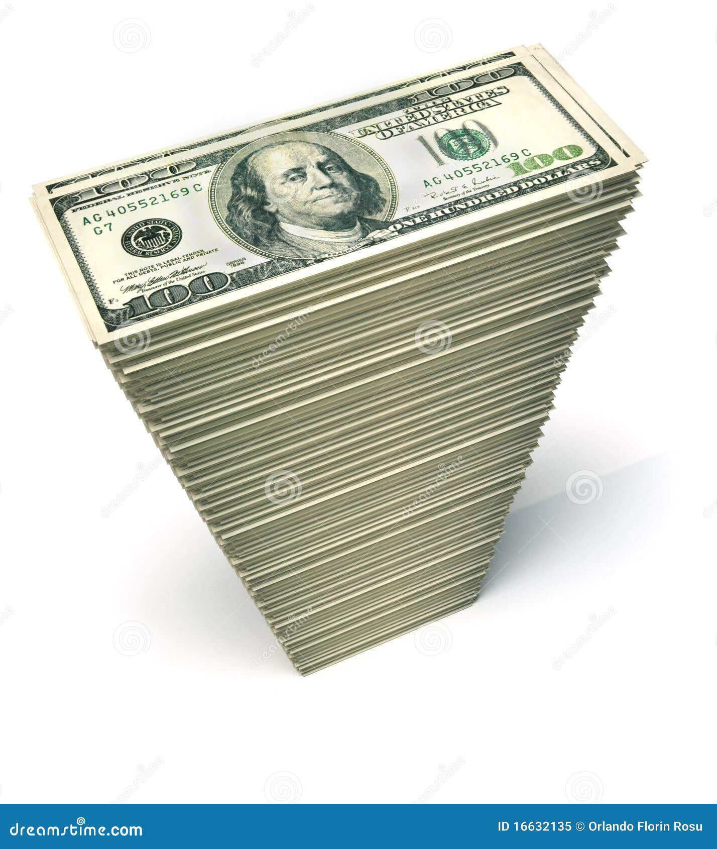 Stack dollars stock illustration. Illustration of economy - 16632135