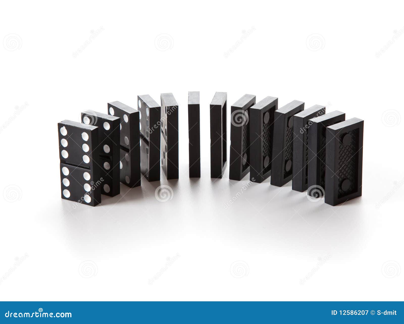 Stack of dominoes falling stock image. Image of action - 12586207