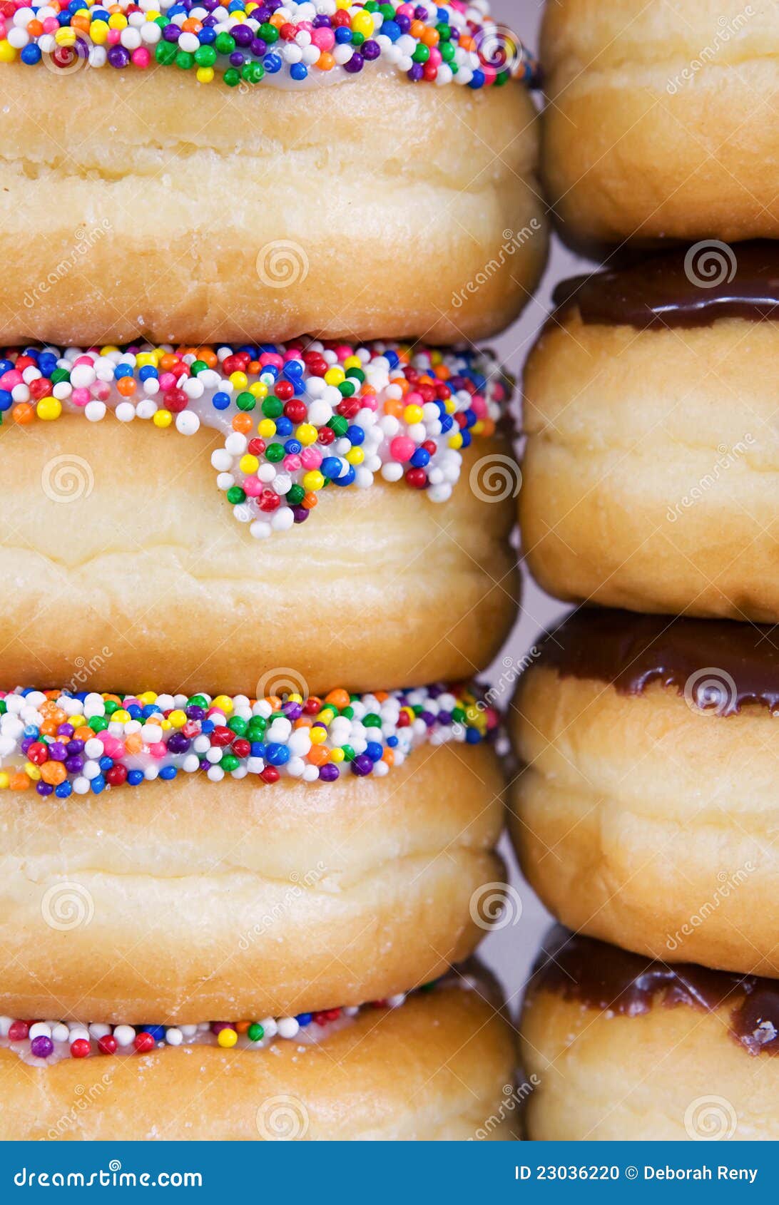 Stack of donuts stock photo. Image of lots, breakfast - 23036220