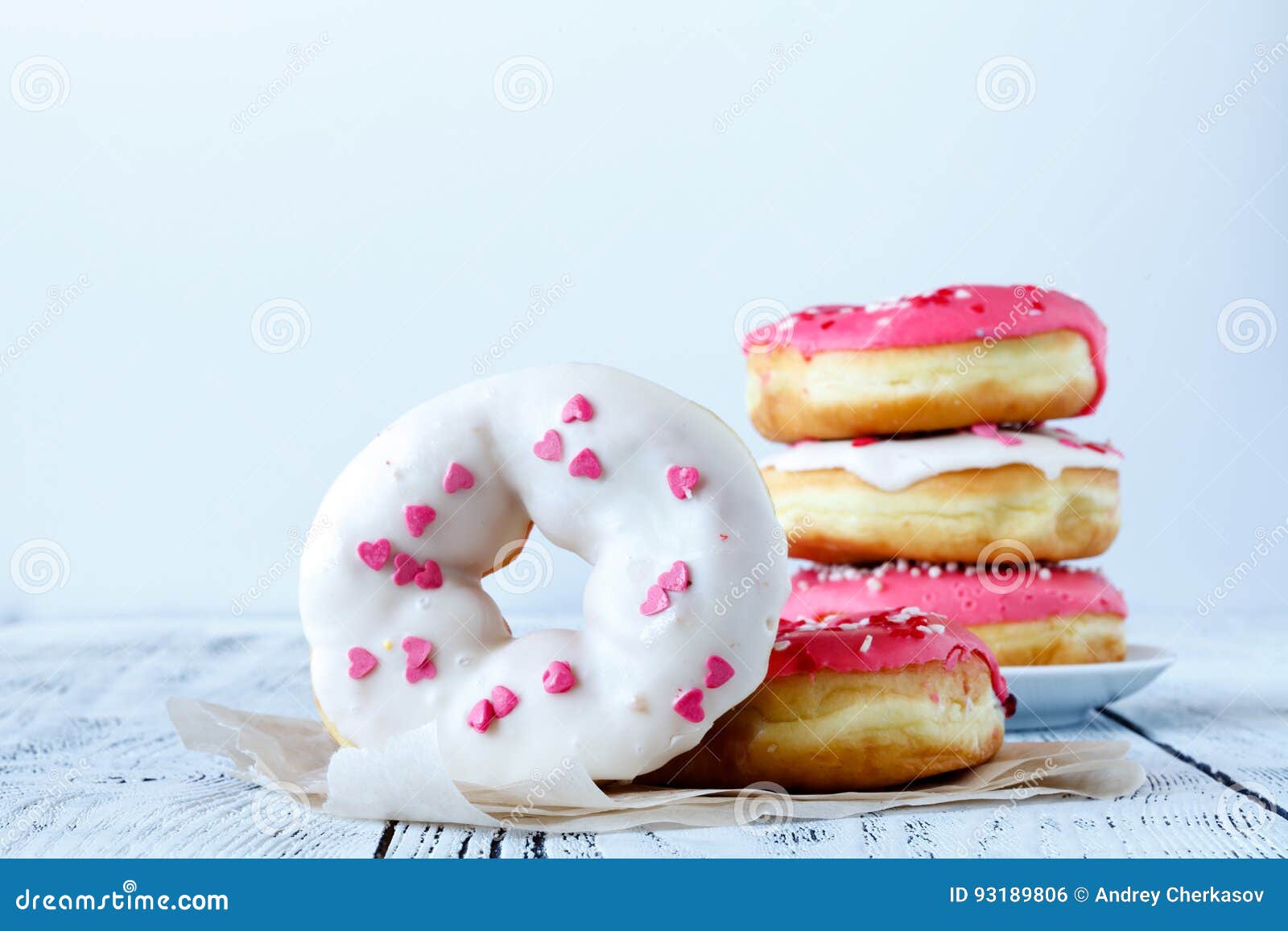 Stack of donuts stock photo. Image of donuts, pastel - 93189806