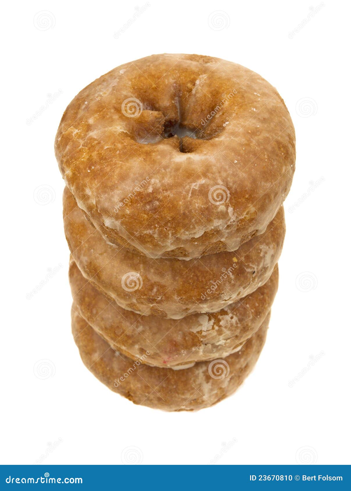 Stack of Doughnuts at Angle Stock Photo - Image of arranged, breakfast ...