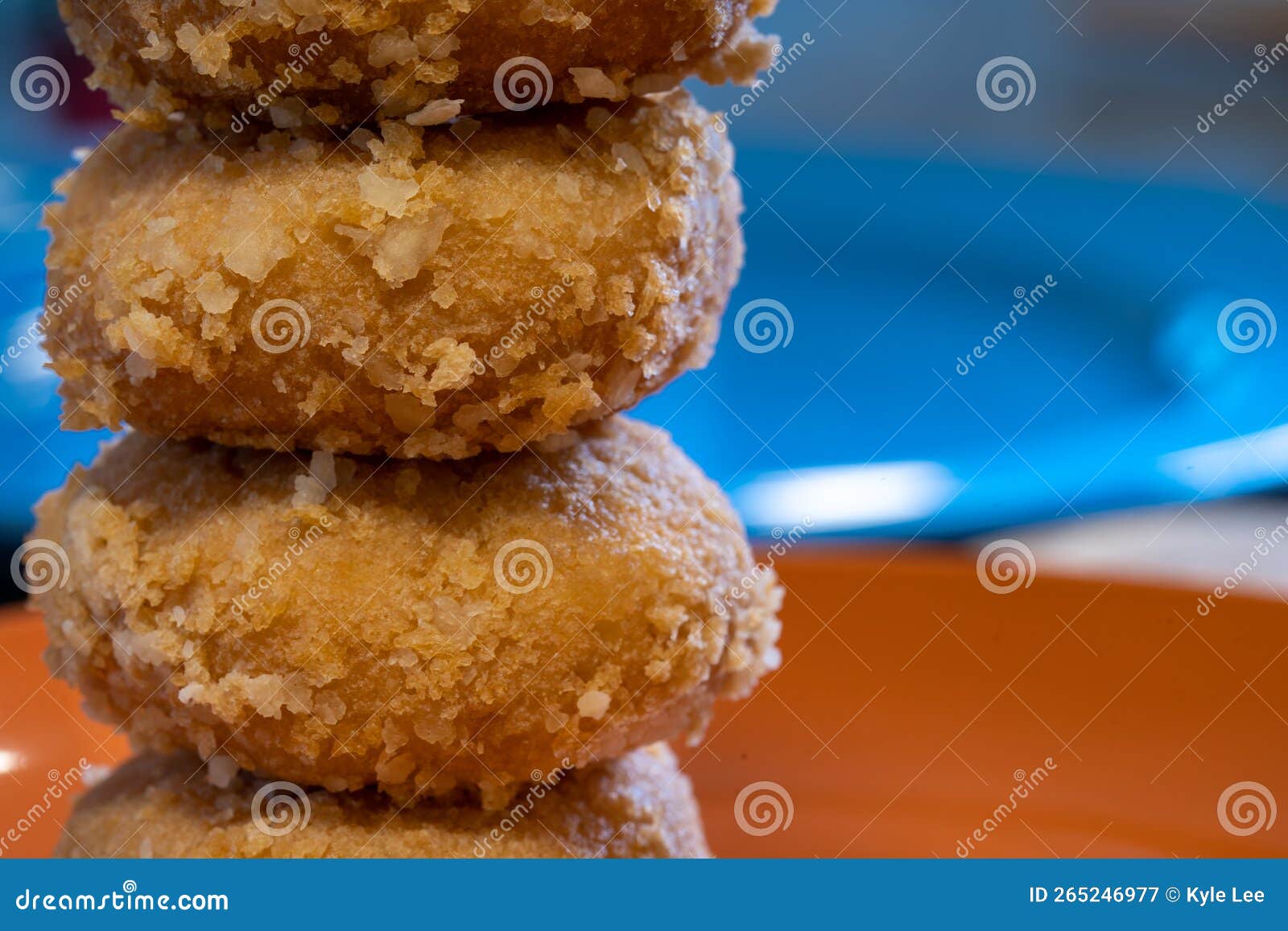 Stack of doughnuts stock image. Image of bake, breakfast - 265246977