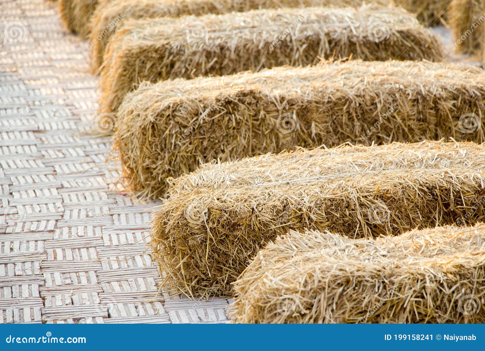 Stack of dried straw stock image. Image of haystack - 199158241