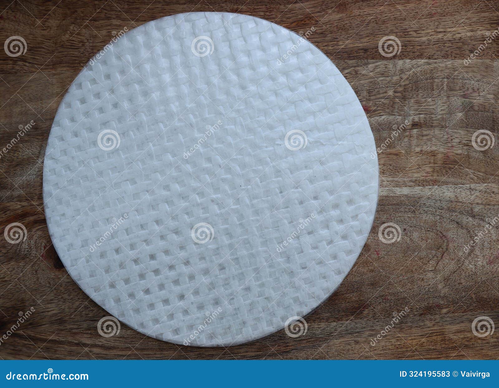 Stack of Dry Rice Paper on Grey Table, Top View Stock Image - Image of ...