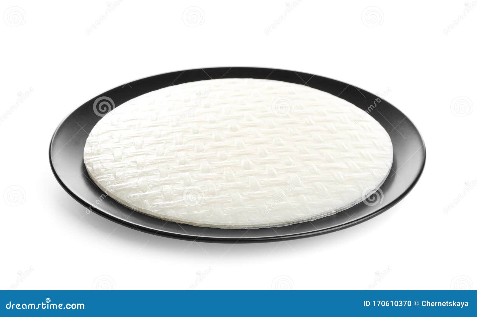 Stack of Dry Rice Paper Isolated Stock Photo - Image of paper, cuisine ...
