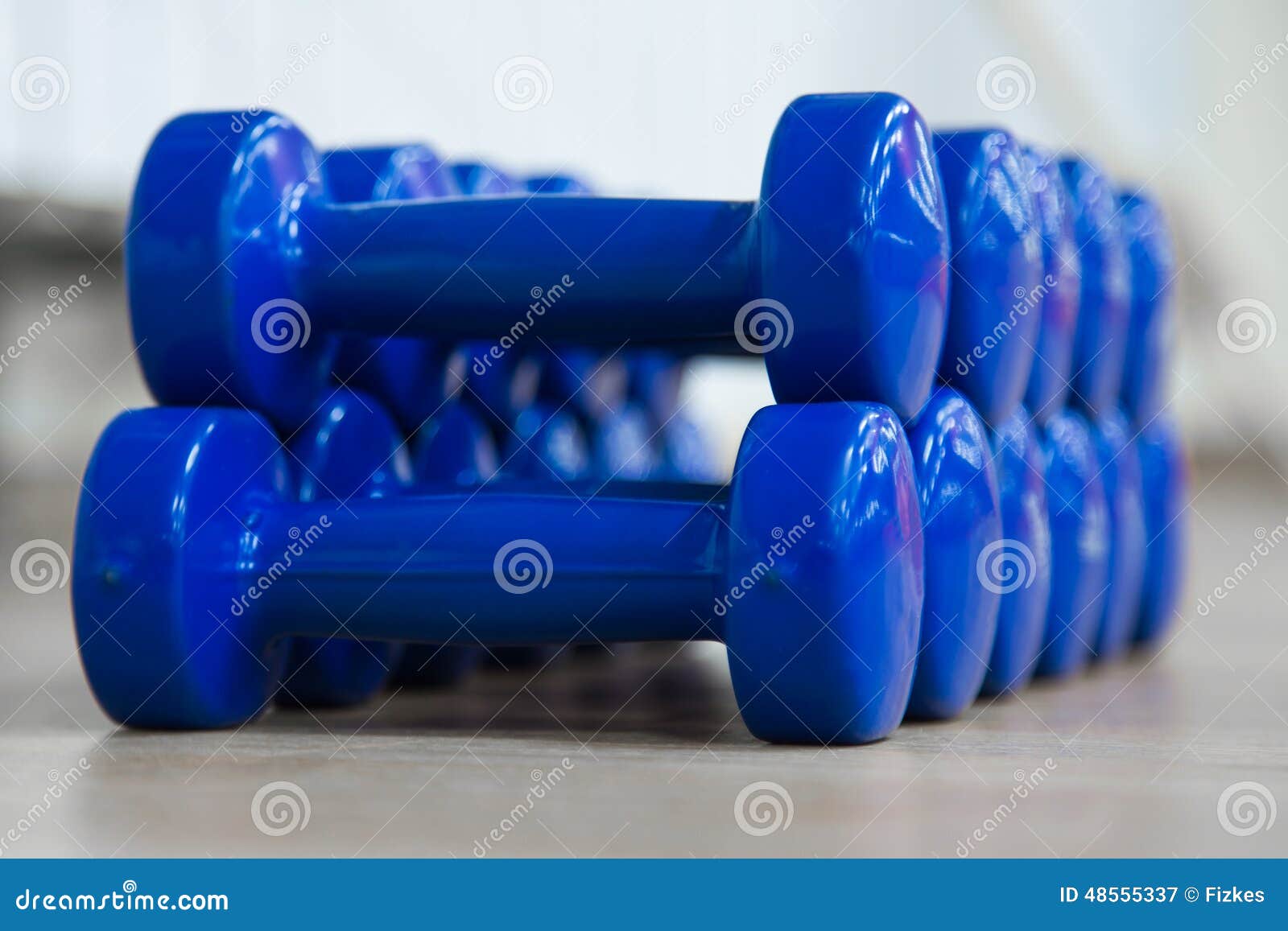 Stack of dumbbells stock image. Image of lifting, fitness - 48555337