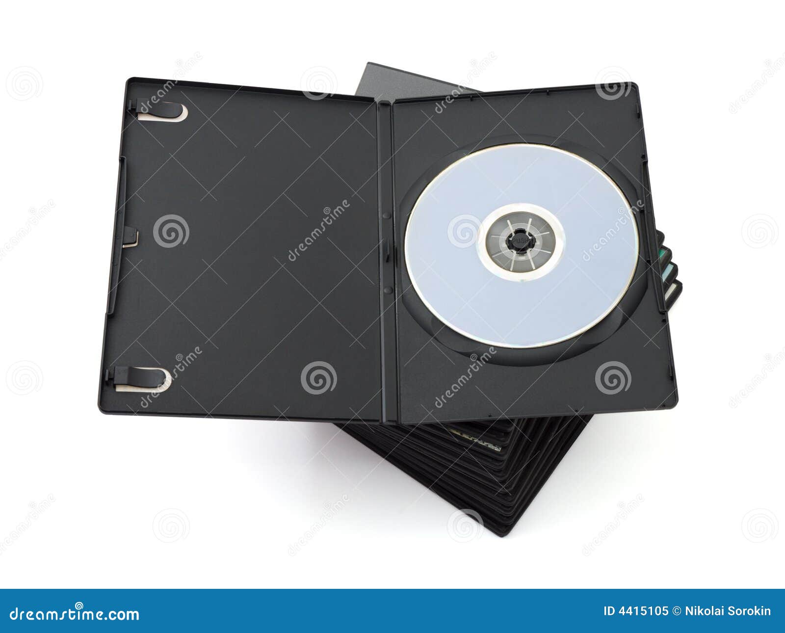 Stack of dvd stock image. Image of digitally, collection - 4415105