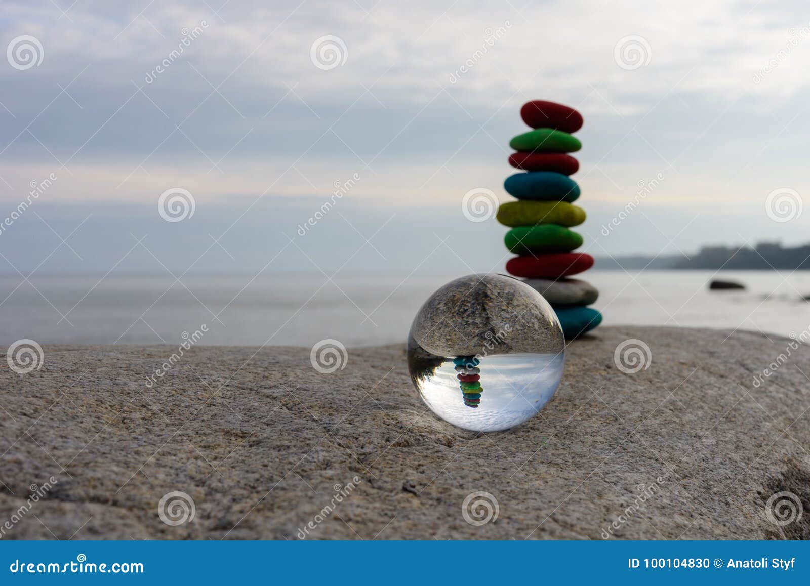Stack of dyed stones stock photo. Image of concept, compound - 100104830