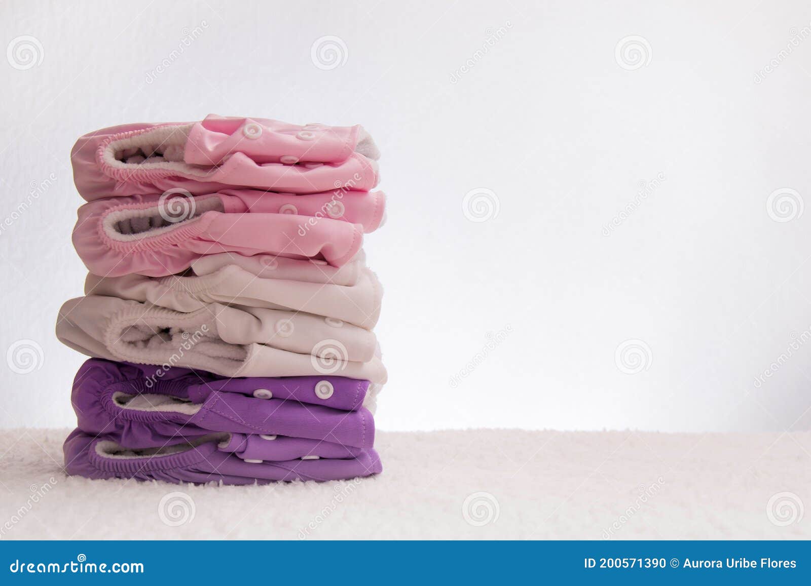 Stack Of Eco-friendly Cloth Baby Diapers Royalty-Free Stock Image ...
