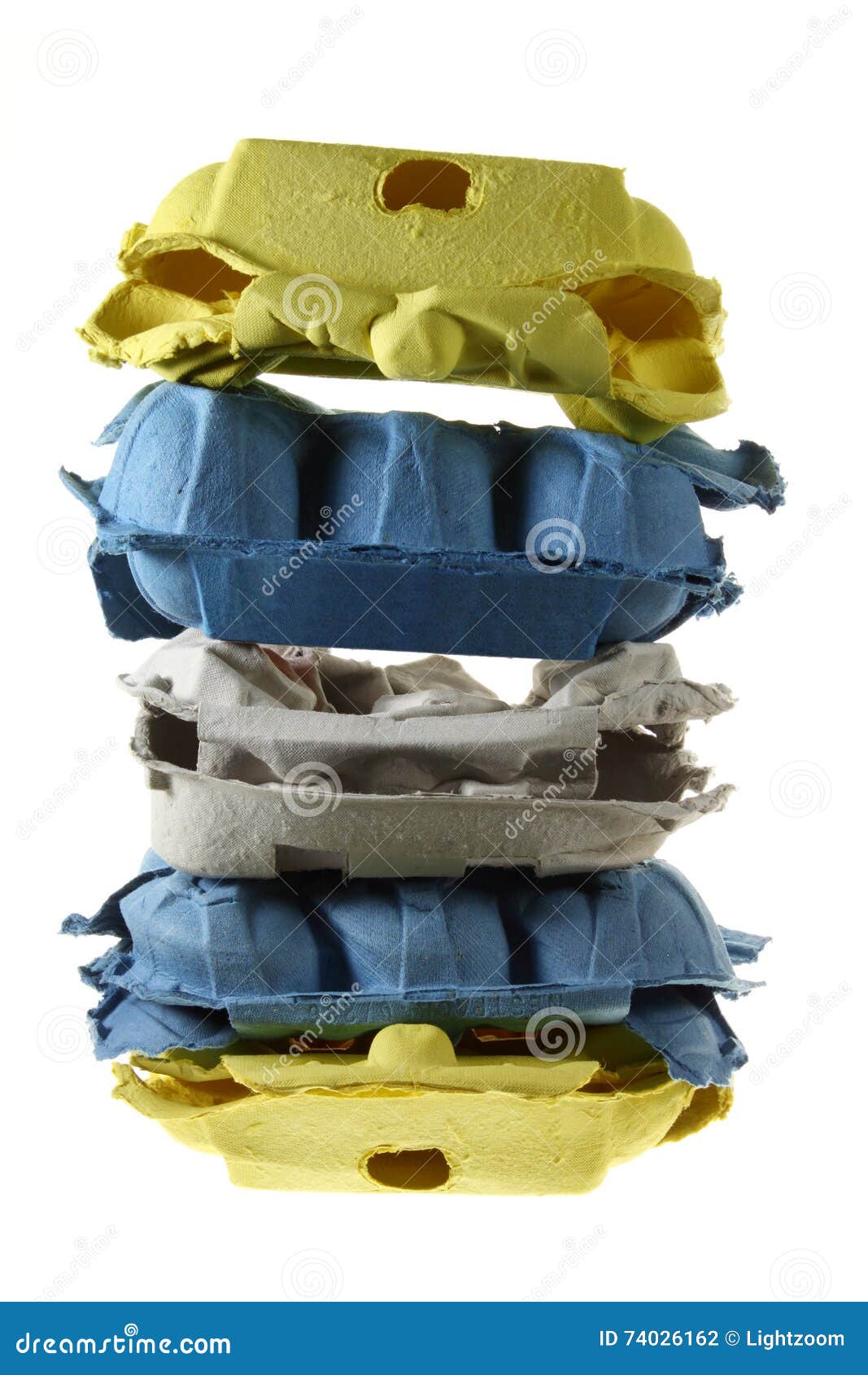 Stack of Egg Cartons stock photo. Image of discard, stack - 74026162