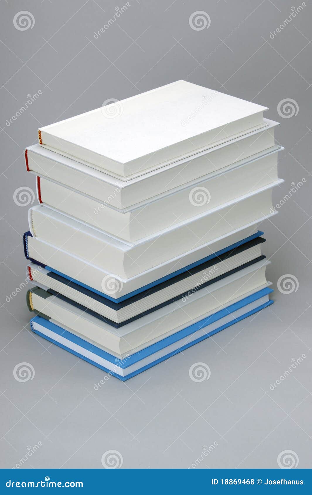 Stack of eight plain books stock photo. Image of brochure - 18869468
