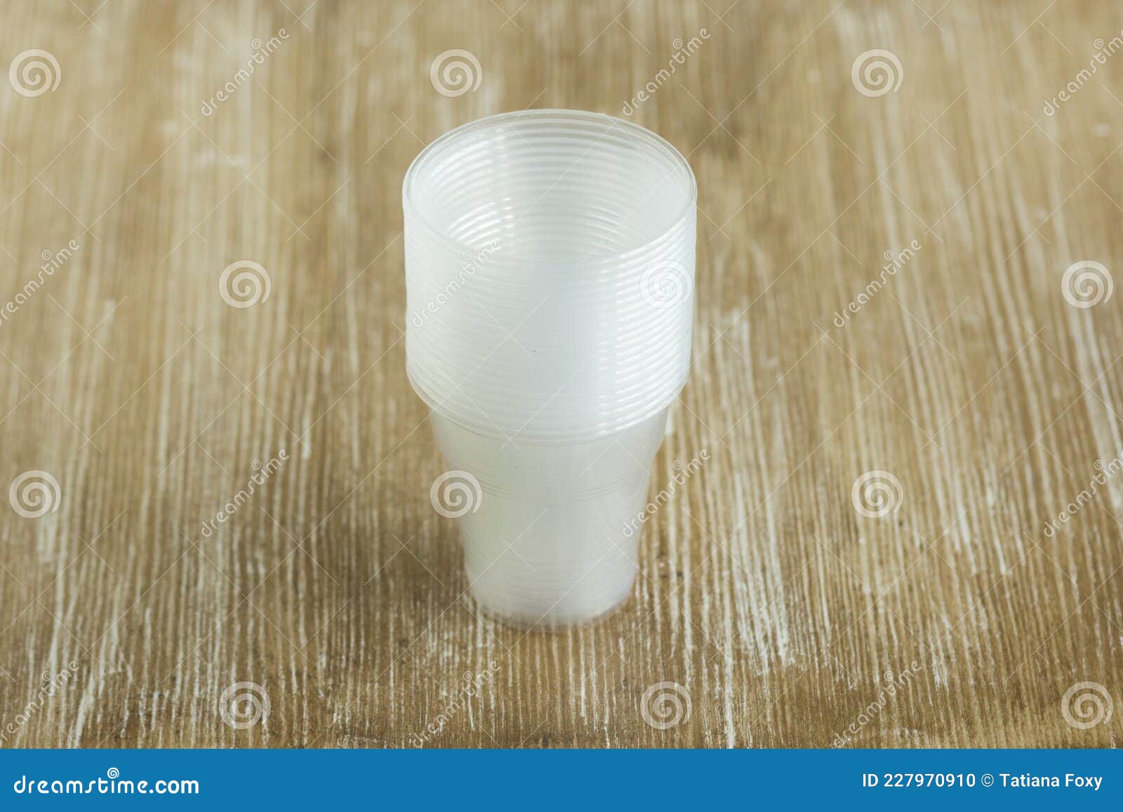 Stack Empty Plastic Glasses of One Hundred Milliliters for Seedlings ...