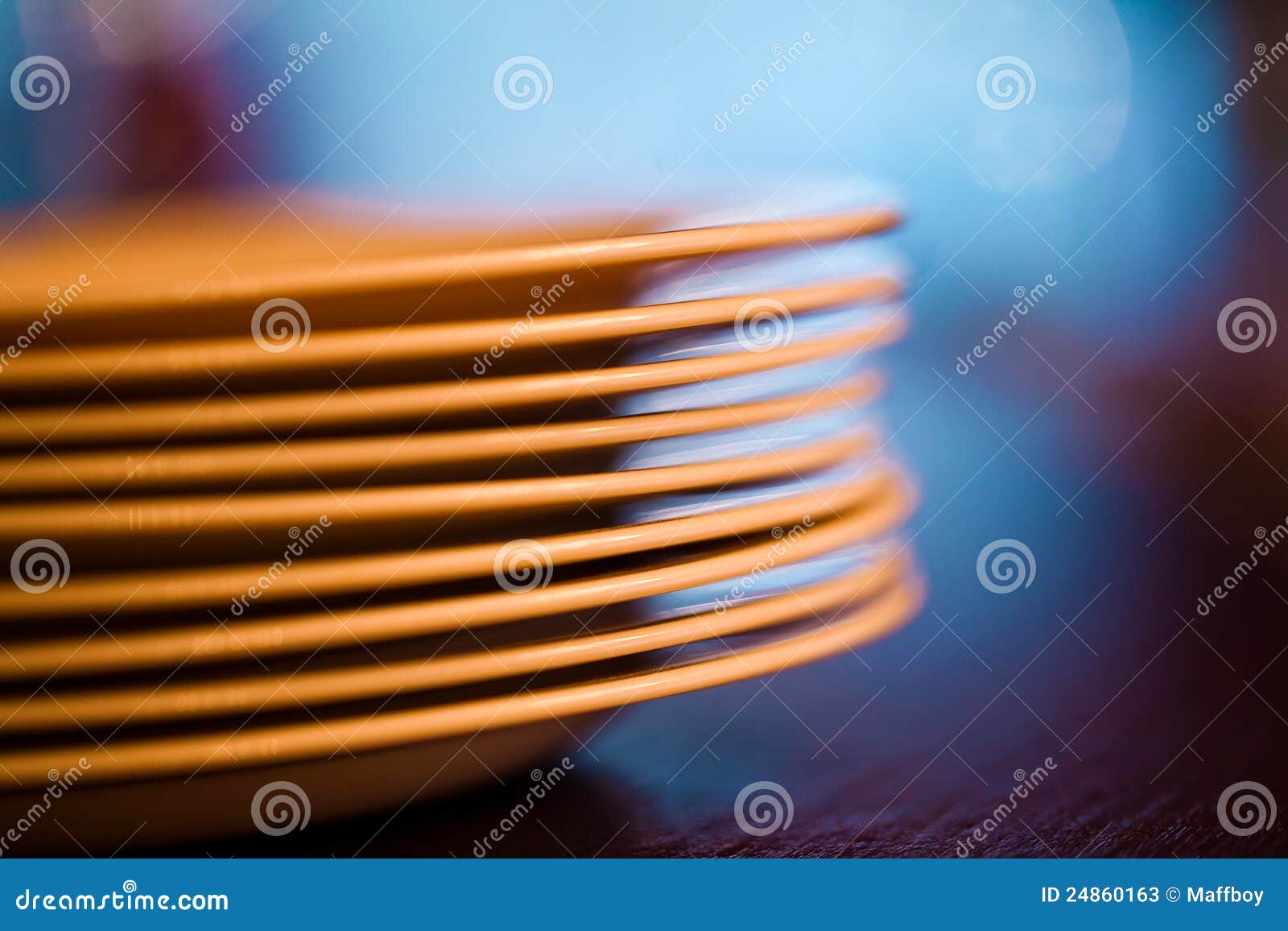 Stack Of Empty Glass Plates Stock Image | CartoonDealer.com #40563757