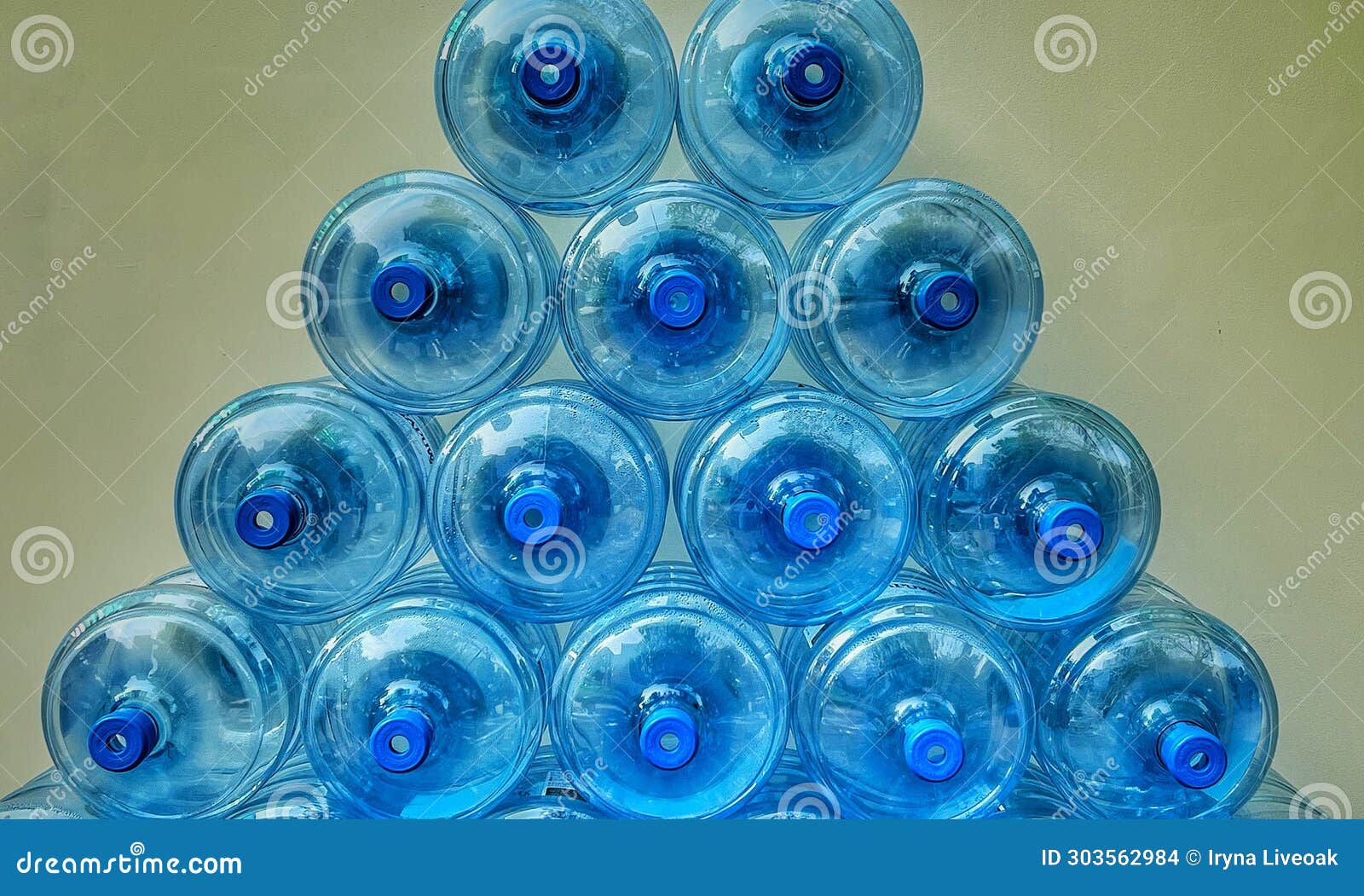 Stack of Empty Water Bottles Stock Photo - Image of environmental ...