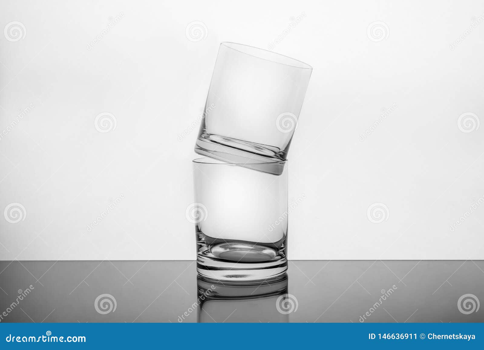 Stack of Empty Whiskey Glasses on White Stock Image - Image of beverage ...
