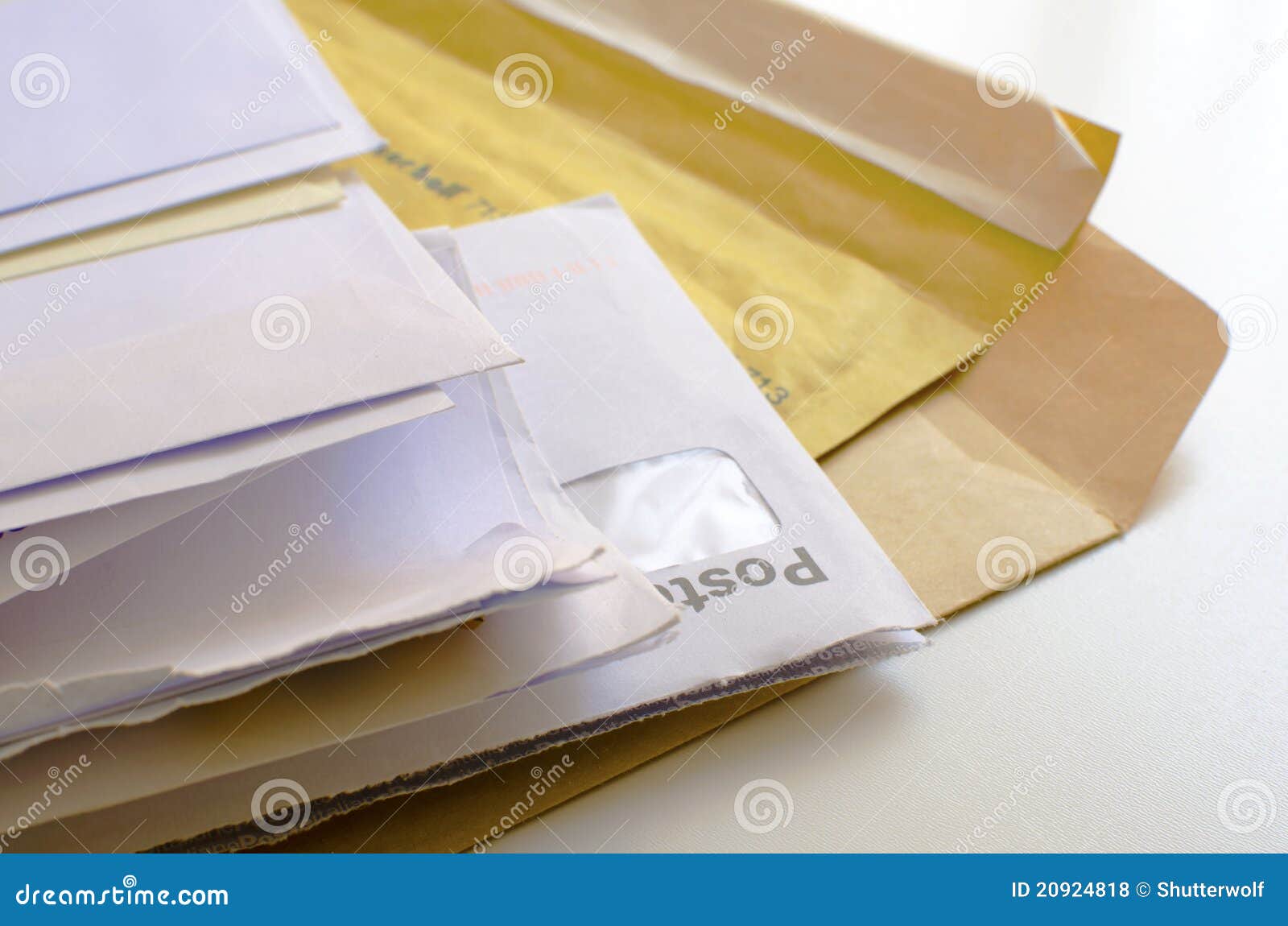 Stack of envelopes stock photo. Image of service, unread - 20924818