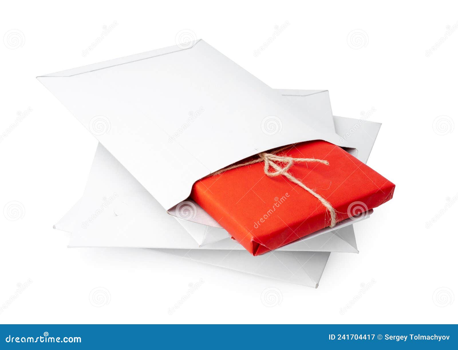 Stack of Envelopes on White Background Stock Image - Image of business ...