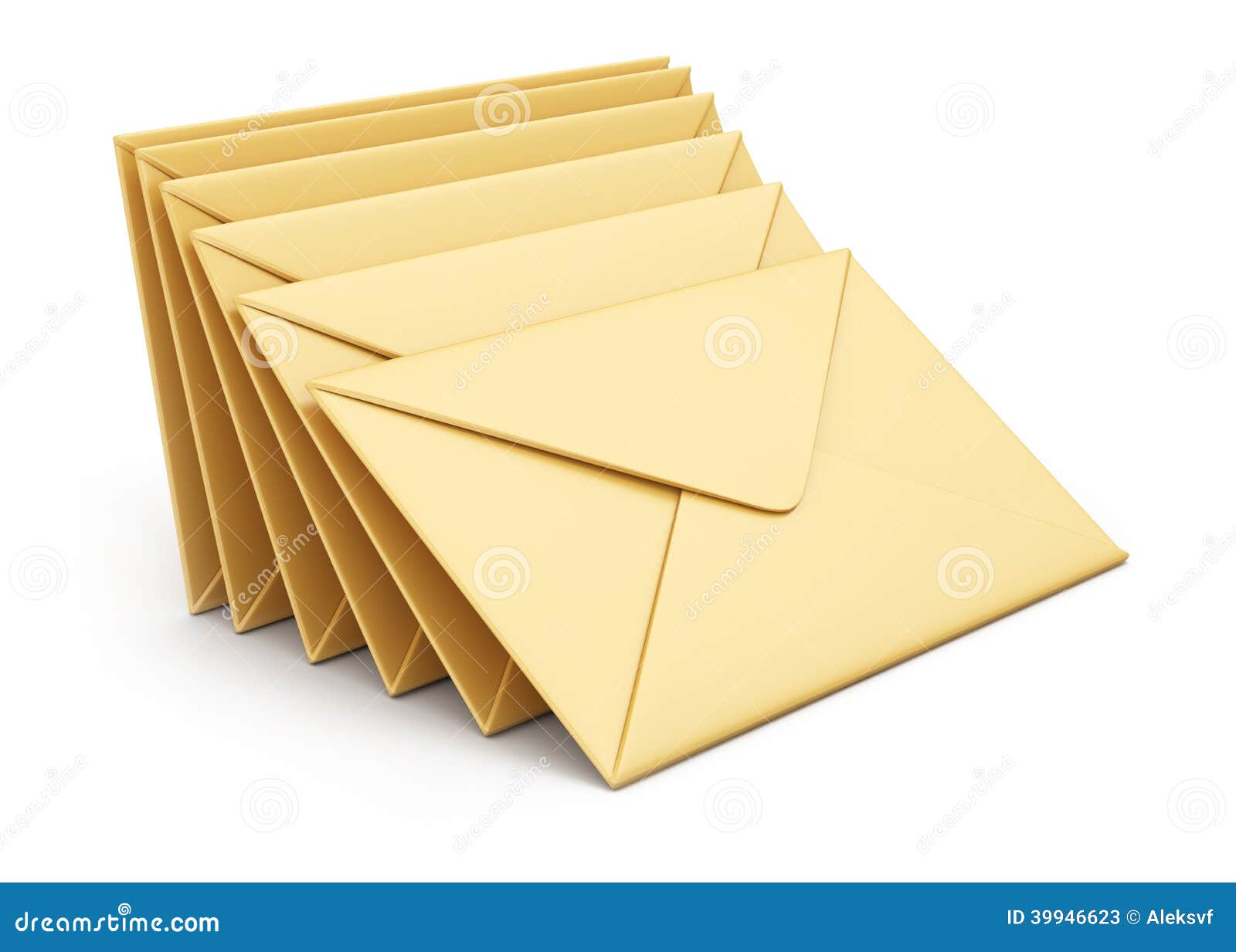 Stack of envelopes stock illustration. Illustration of envelopes - 39946623