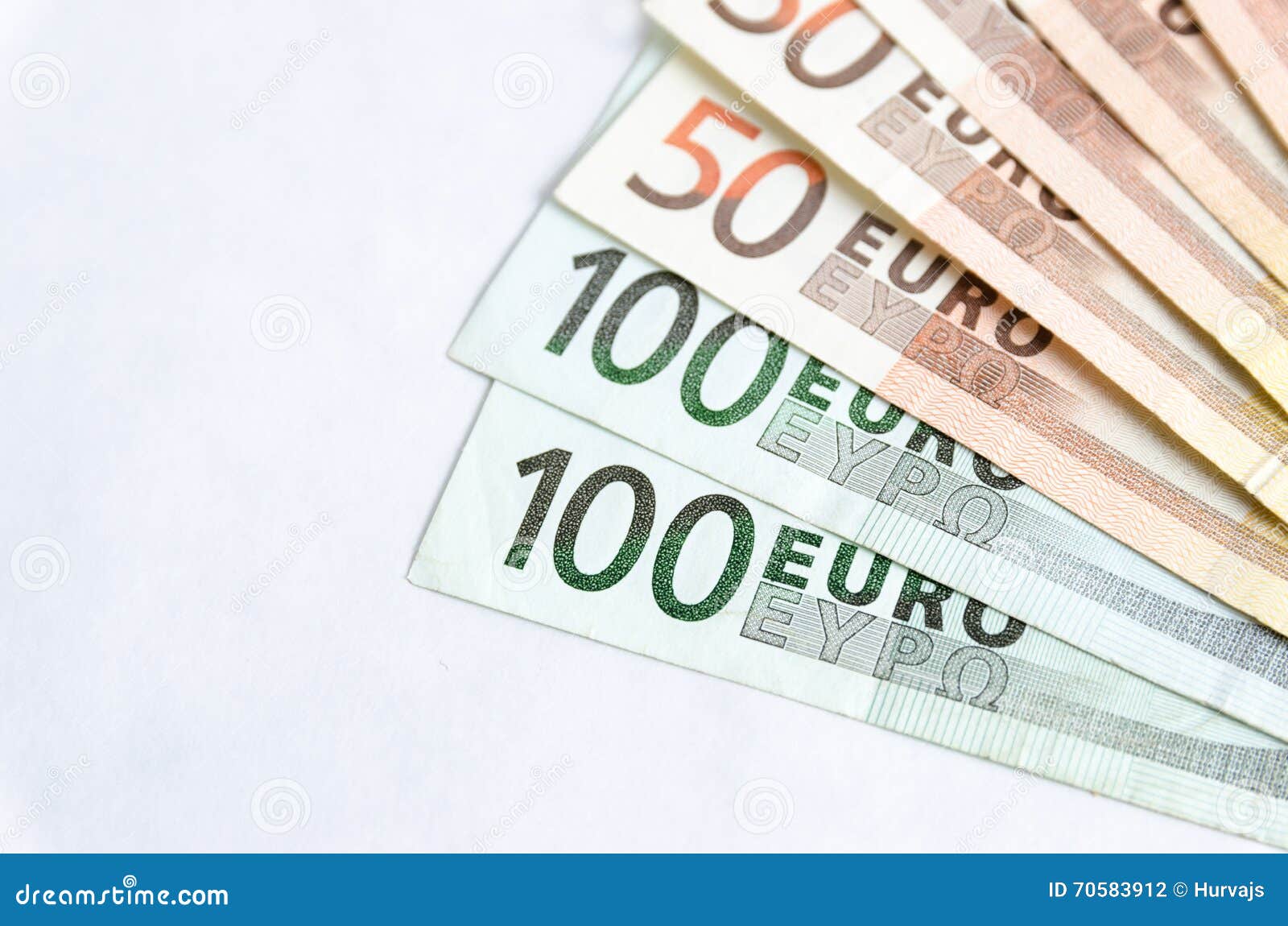 Stack of Euro Banknotes Isolated Stock Photo - Image of banknotes ...