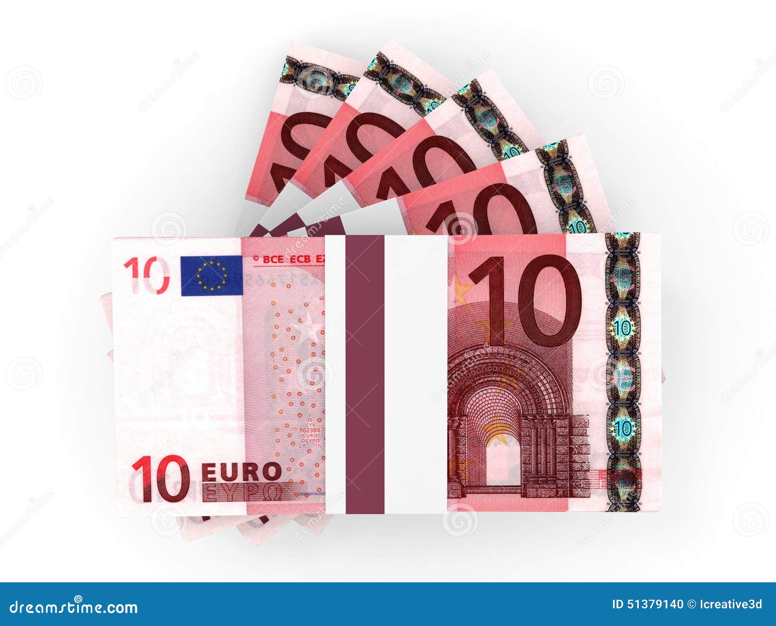 Stack of EURO banknotes. stock illustration. Illustration of abundance ...