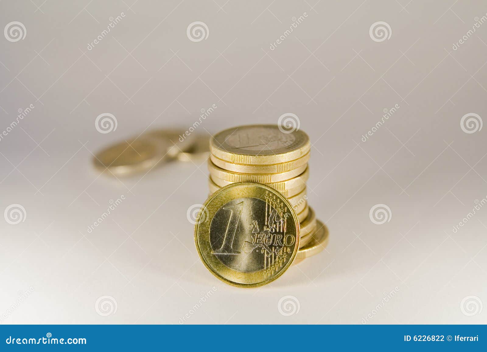 Stack of Euro Coins stock photo. Image of banking, commerce - 6226822
