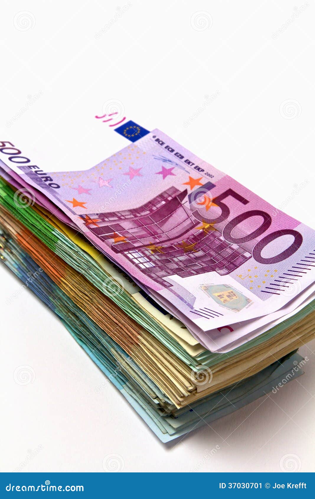 Stack of euro money stock image. Image of provisions - 37030701