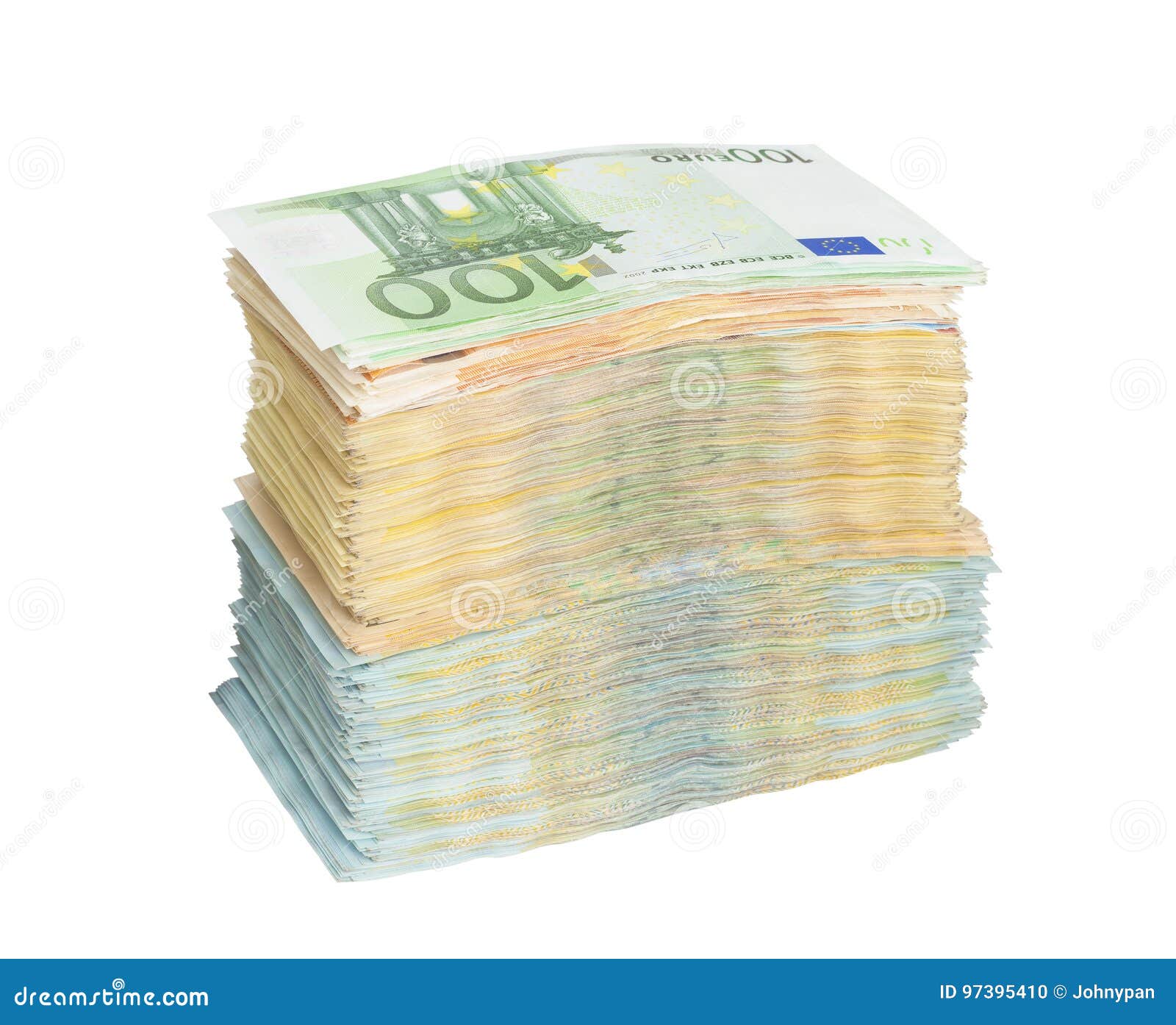 Stack of Euro Money Banknotes Stock Photo - Image of capital, europe ...
