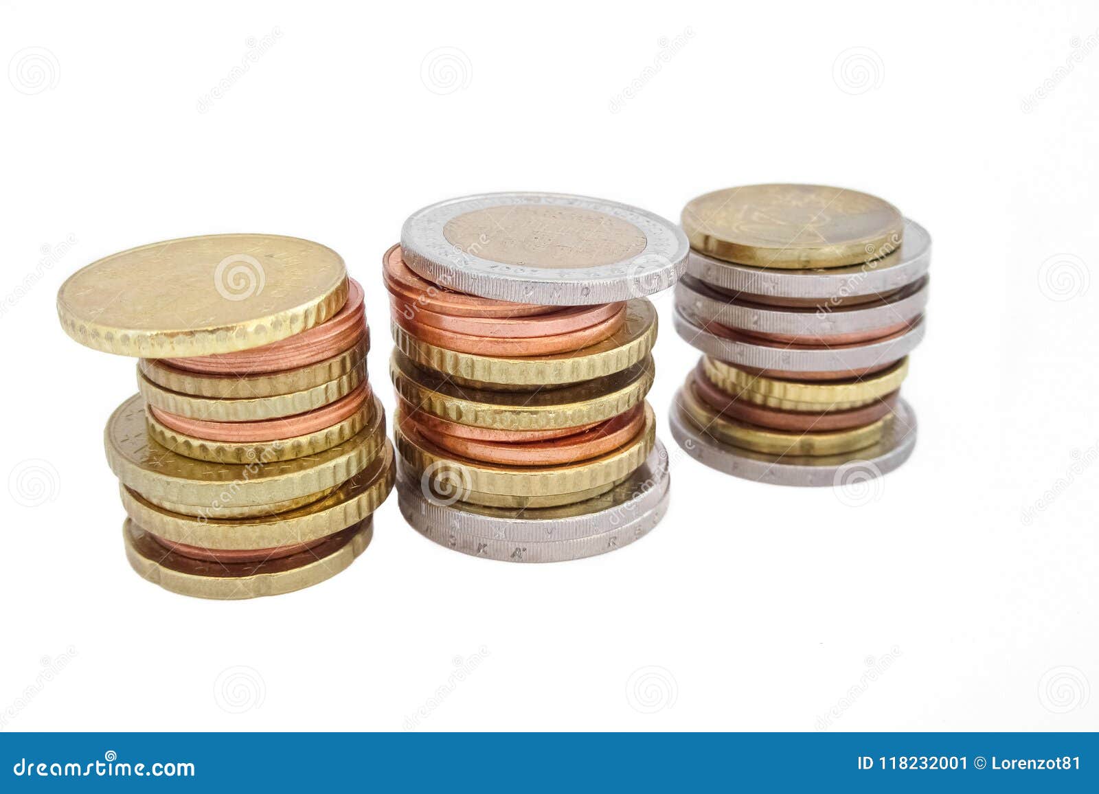 Stack of European Euro Coins Stock Image - Image of paying, poor: 118232001